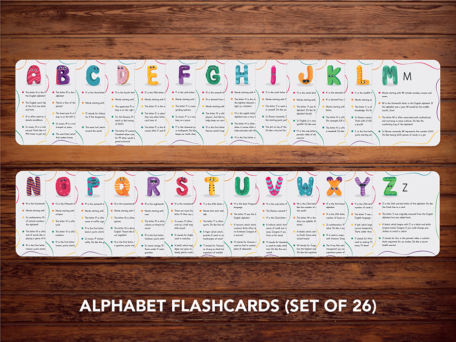 Alphabet flashcards set - Curiology