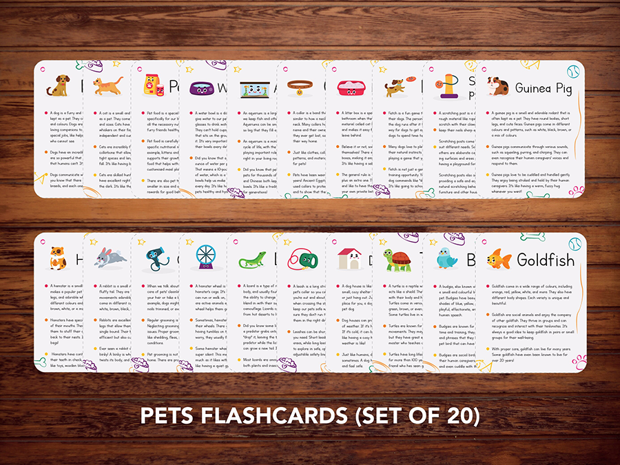 Pets flashcards - Curiology