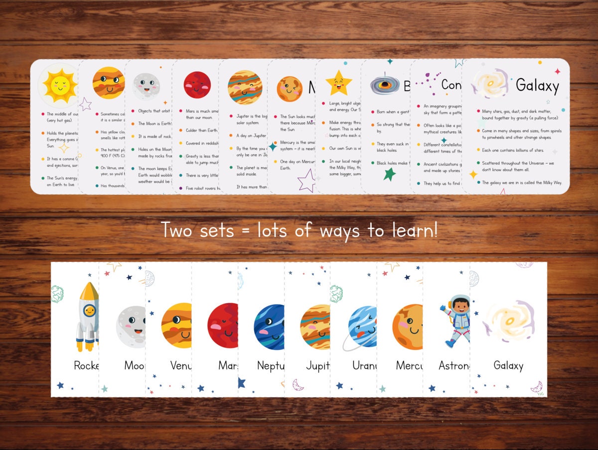 Space flashcards set - Curiology