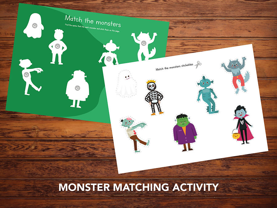 Halloween monster match - Curiology