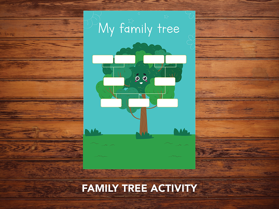 Kids family tree template - Curiology
